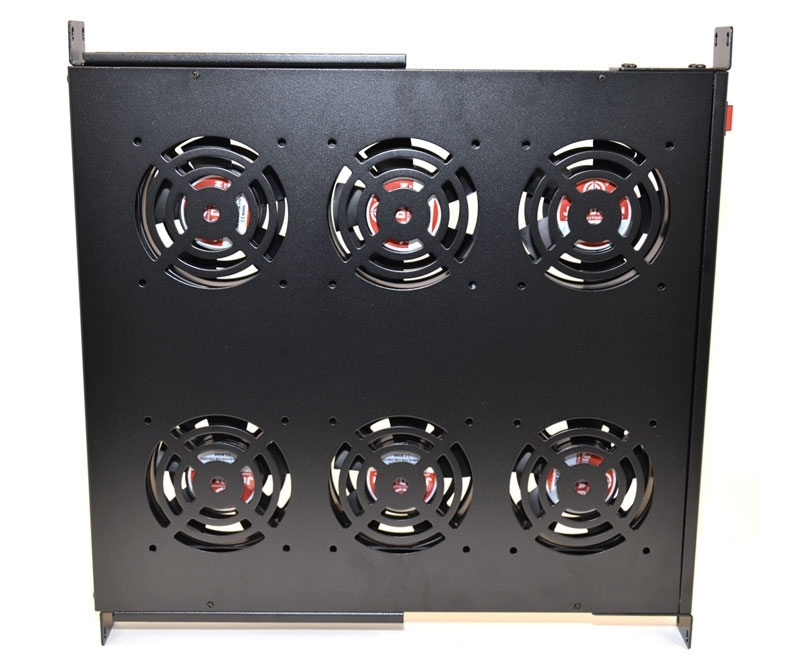 Network Rack Cooling Fan, 6 Fan, 1U | Fibertronics, Inc.
