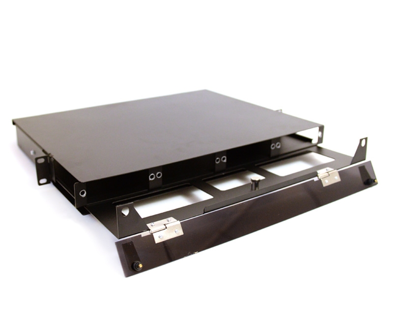 1U Rack Mount for 4 P-Type Slim Cassettes | Fibertronics, Inc.