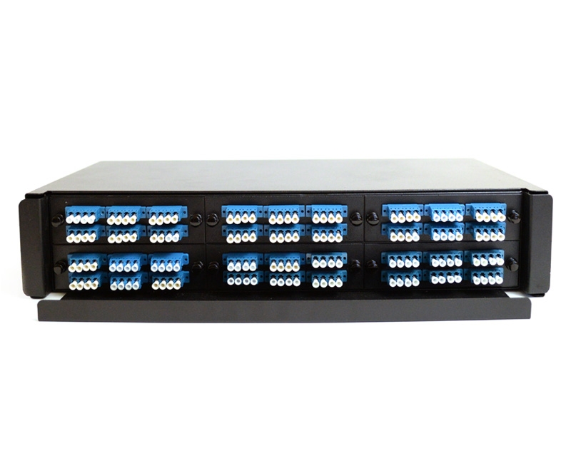 19" 2U F-Type Patch Panel for (x6) F-Type Adapter Plates | Fibertronics ...