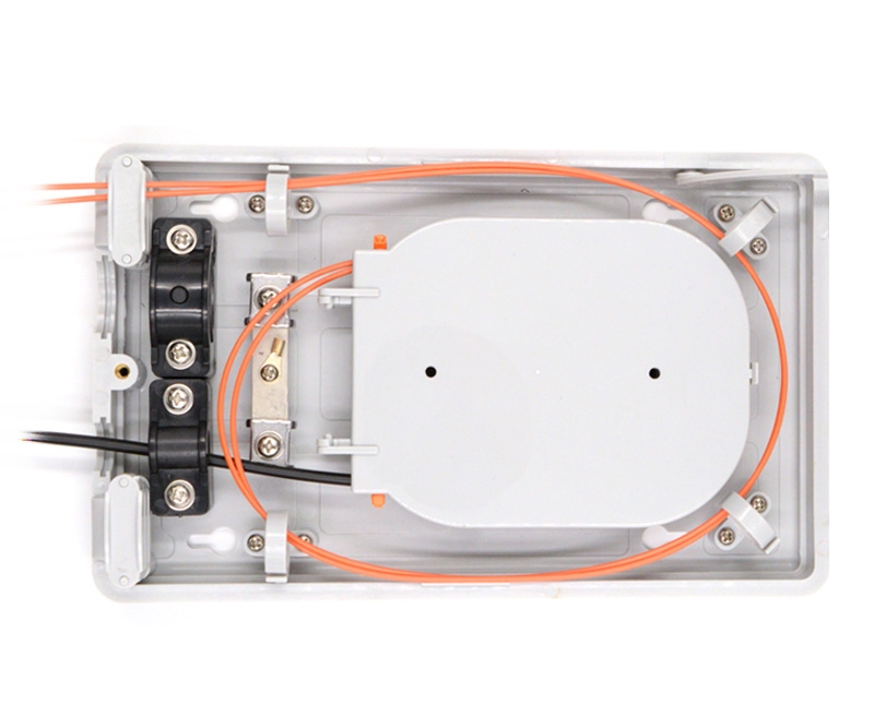 48-Fiber Termination Box – 2 Input Ports (12mm and 16mm), 24 Output ...