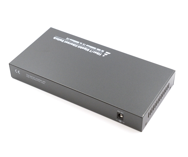 8 Port Fiber Switch 10/100/1000M RJ45 and 2-port 1000M SFP ...