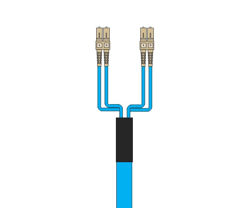 4 Fiber Multimode OM3 Custom Fiber Optic Cable Assembly | Fibertronics ...