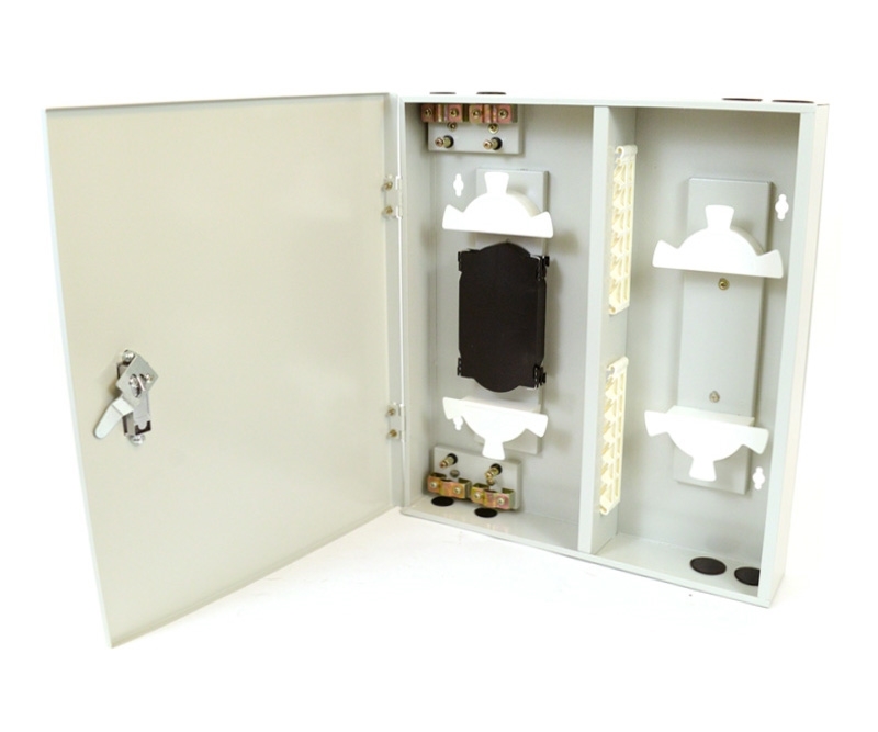 24 Adapter Slot, Outdoor Wall Mount Box, Single Door | Fibertronics, Inc.