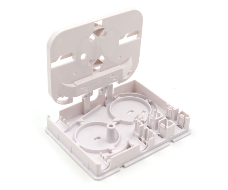 4 Fiber Wall Outlet Box with 2 SC Ports | Fibertronics, Inc.