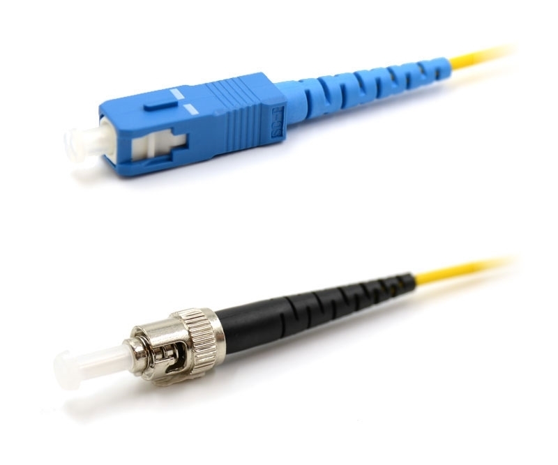 SC/UPC to ST/UPC Fiber Optic Patch Cable Simplex Singlemode ...