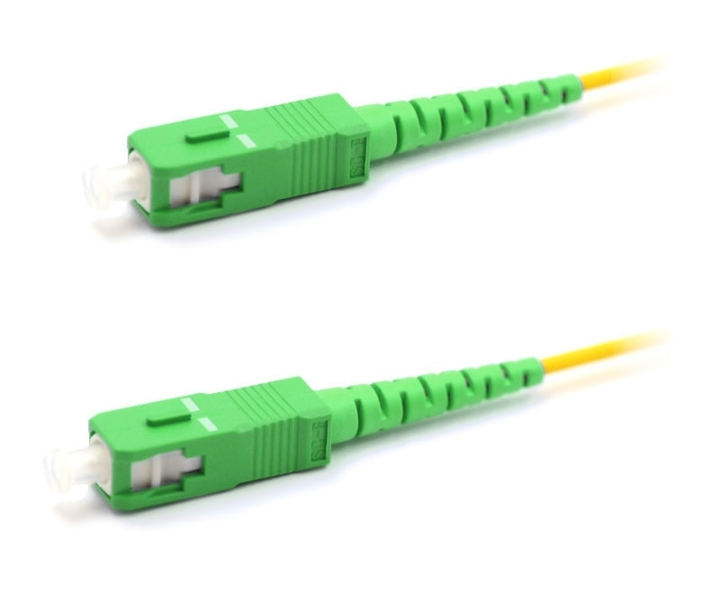 SC/APC to SC/APC Fiber Optic Cable Simplex Singlemode | Fibertronics, Inc.