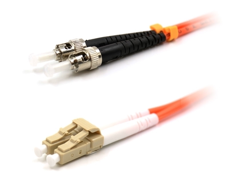 LC/UPC to ST/UPC Duplex Fiber Optic Patch Cable Multimode OM1 ...