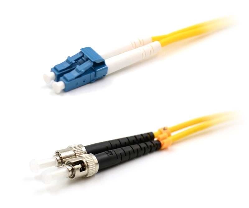 LC/UPC to ST/UPC Duplex Fiber Optic Patch Cable Singlemode ...