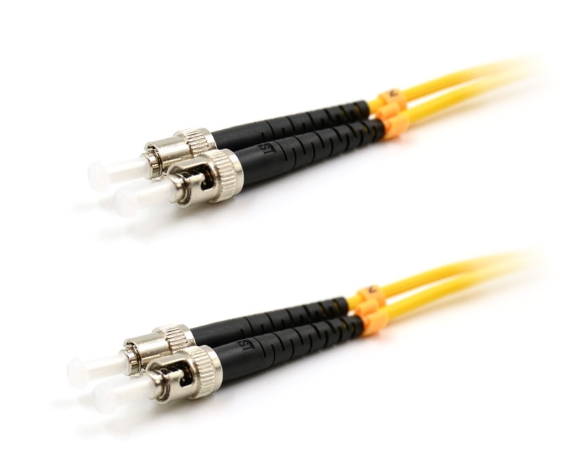 ST/UPC to ST/UPC Duplex Fiber Optic Patch Cable Singlemode ...