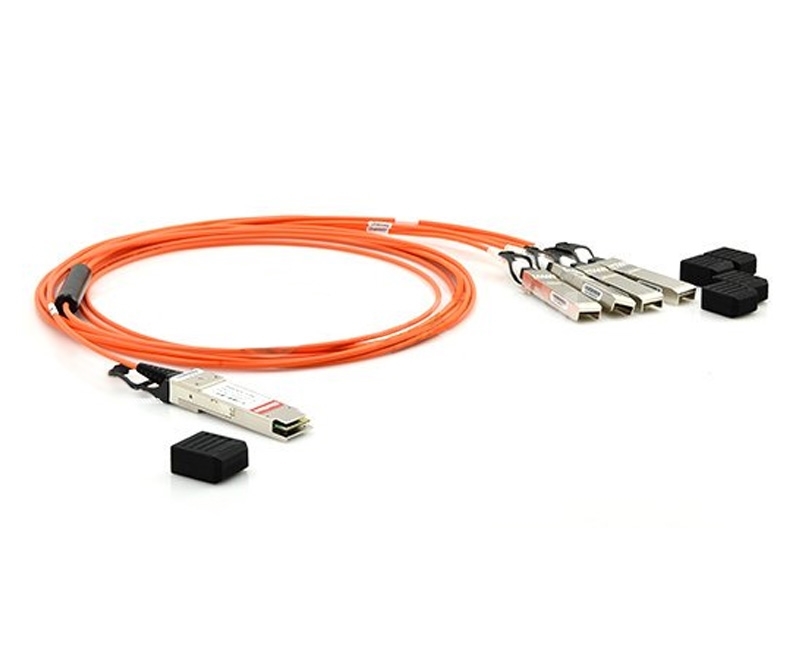 Juniper Networks JNP-QSFP-AOCBO Compatible 40G QSFP+ to 4 SFP+ Breakout Active Optical Cable AOC ...