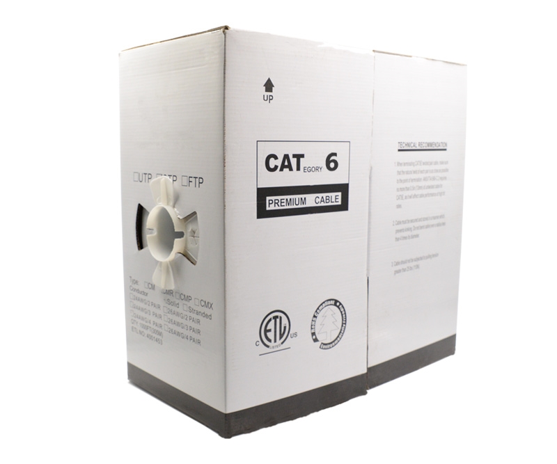 CAT6 UTP Riser - Blue - 1000 Foot Box | Fibertronics, Inc.