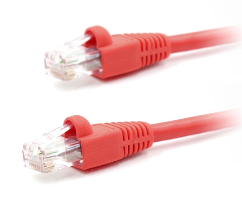Cat5e Patch Cable - Red | Fibertronics, Inc.