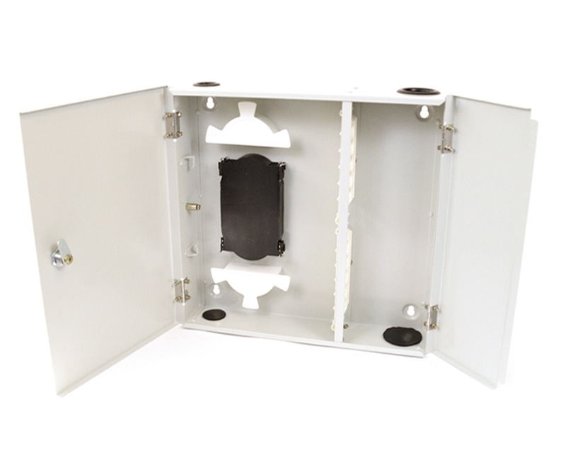 24 Adapter Slot, Indoor Wall Mount Box, 2 Doors | Fibertronics, Inc.