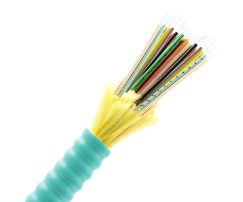 48 Fiber Armored Distribution Tight Buffered Cable - Multimode OM3 ...