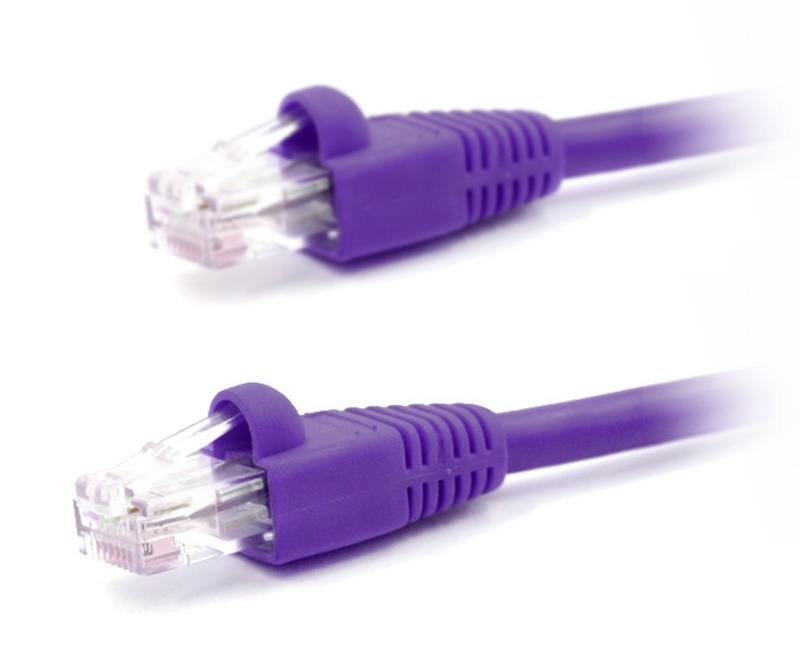 7ft, Cat6 Patch Cables, UTP Ethernet, Purple | Fibertronics, Inc.