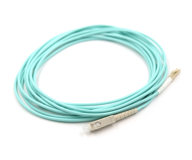 LC/UPC to SC/UPC Fiber Optic Patch Cable Simplex Multimode OM3 ...