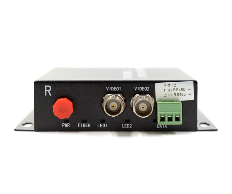 2 Channel Video Over Fiber Optic Converter with Data | Fibertronics, Inc.