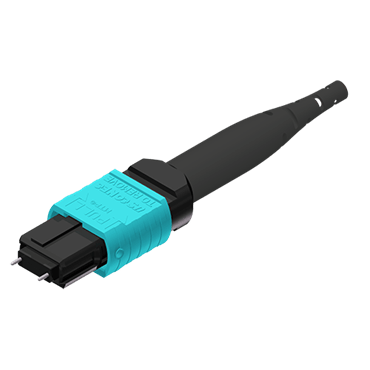 16 Fiber MPO/UPC Low Loss Male to Male Custom Cable Assembly - 50/125µm ...