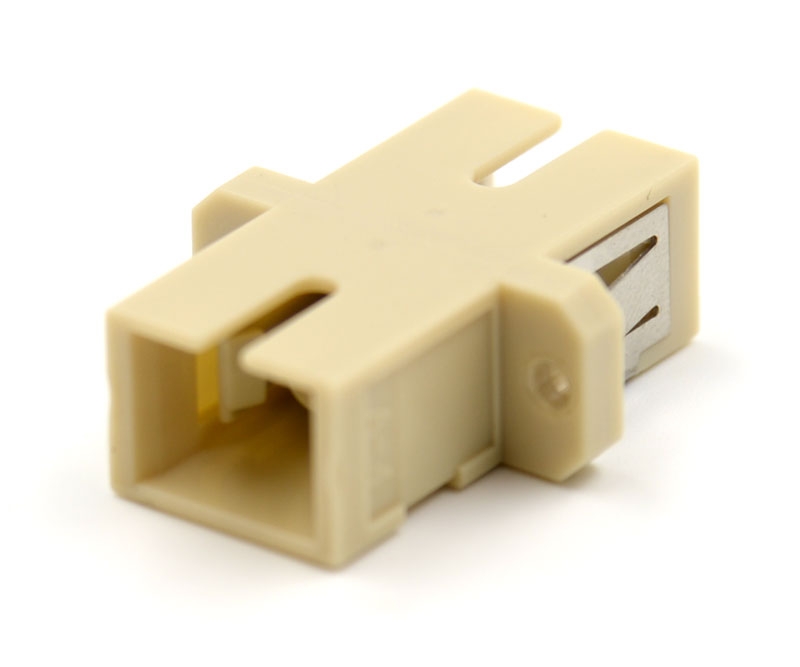 SC/UPC Multimode Simplex Unibody Adapter with Flange | Fibertronics, Inc.