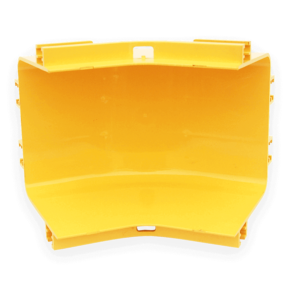 FiberTrack™ 45° Inner Elbow 120mm Cable Runner Yellow ABS ...