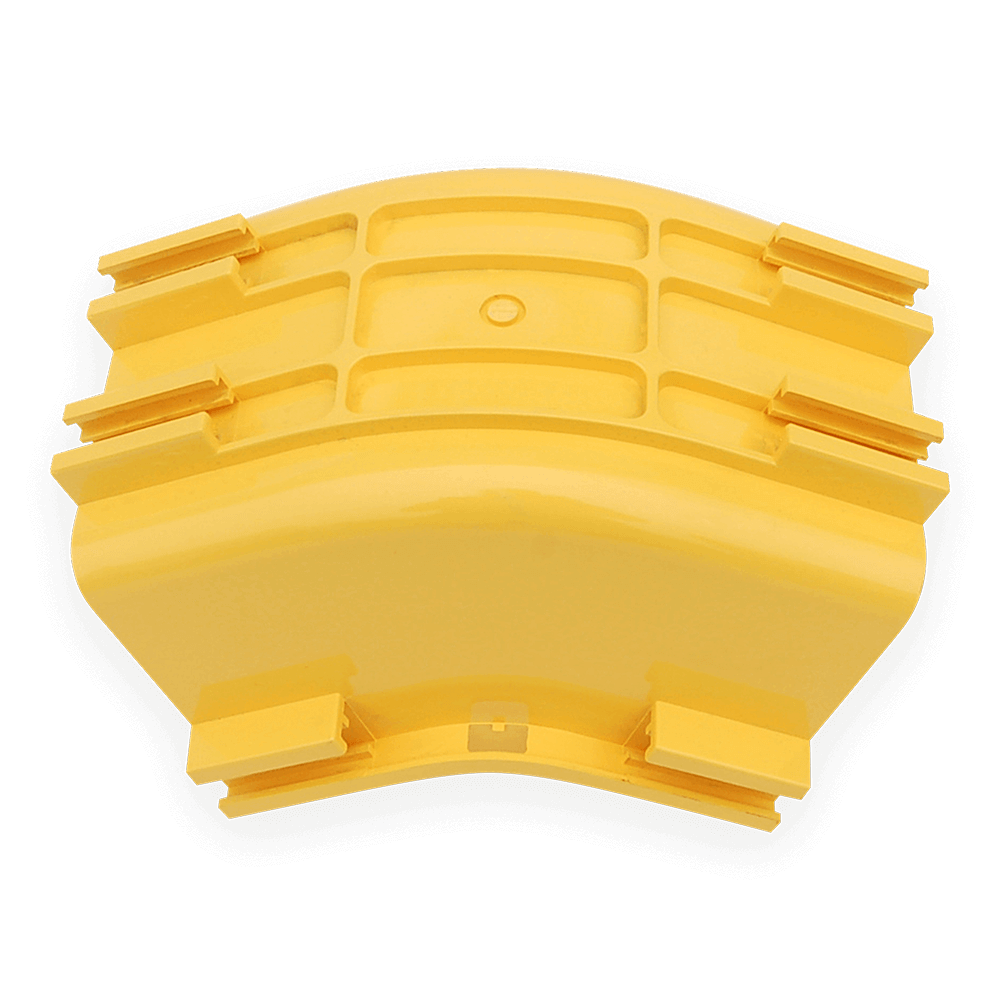 FiberTrack™ 45° Inner Elbow 120mm Cable Runner Yellow ABS ...