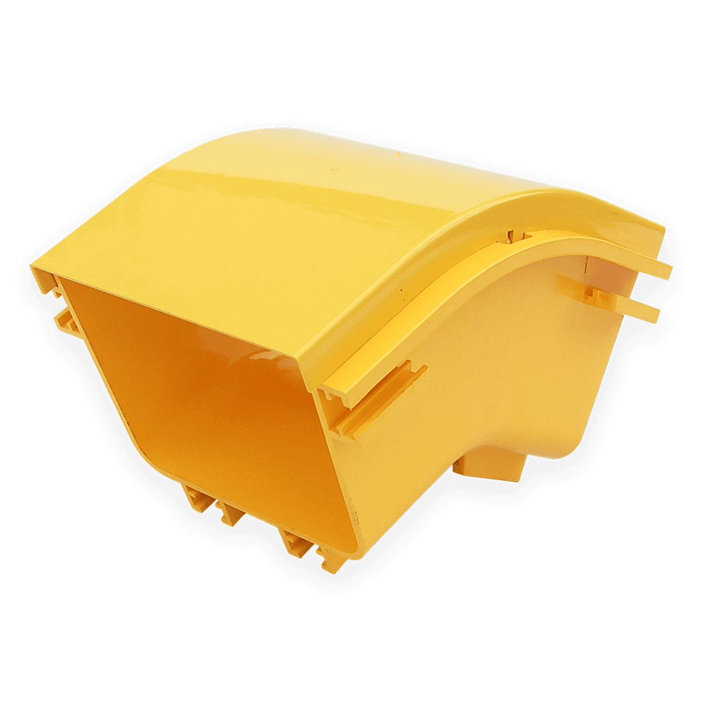 FiberTrack™ 45° Outer Elbow 120mm Cable Runner Yellow ABS ...