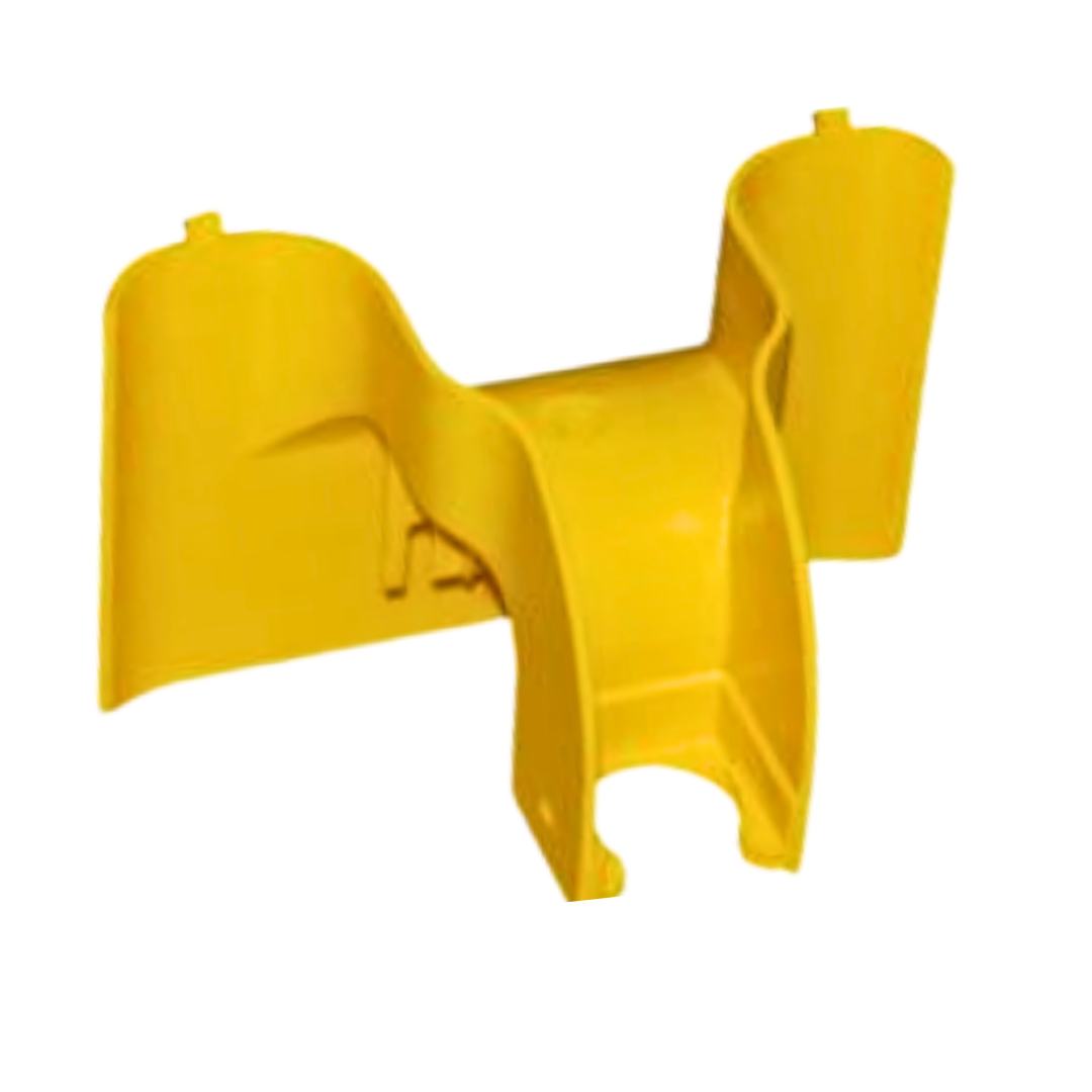 FiberTrack™ Mobilizable Outlet with Cover Set 120mm Cable Runner Yellow ...