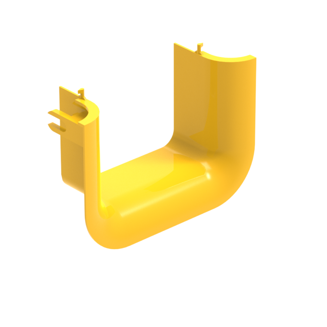 FiberTrack™ Trumpet Component 120mm Cable Runner Yellow ABS ...