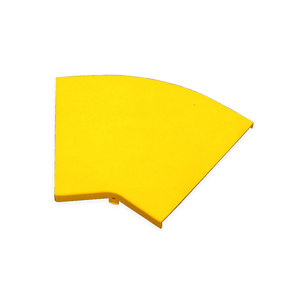 FiberTrack™ 45° Horizontal Elbow Cover 240mm Cable Runner Yellow ABS ...