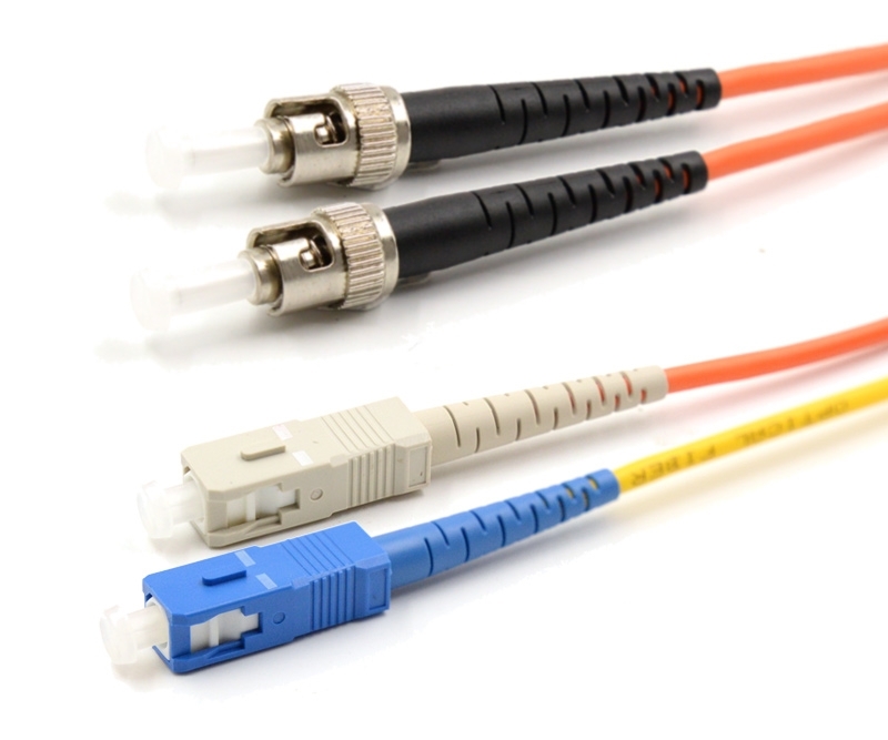 ST to SC Duplex Mode Conditioning Patch Cable OM1 | Fibertronics, Inc.