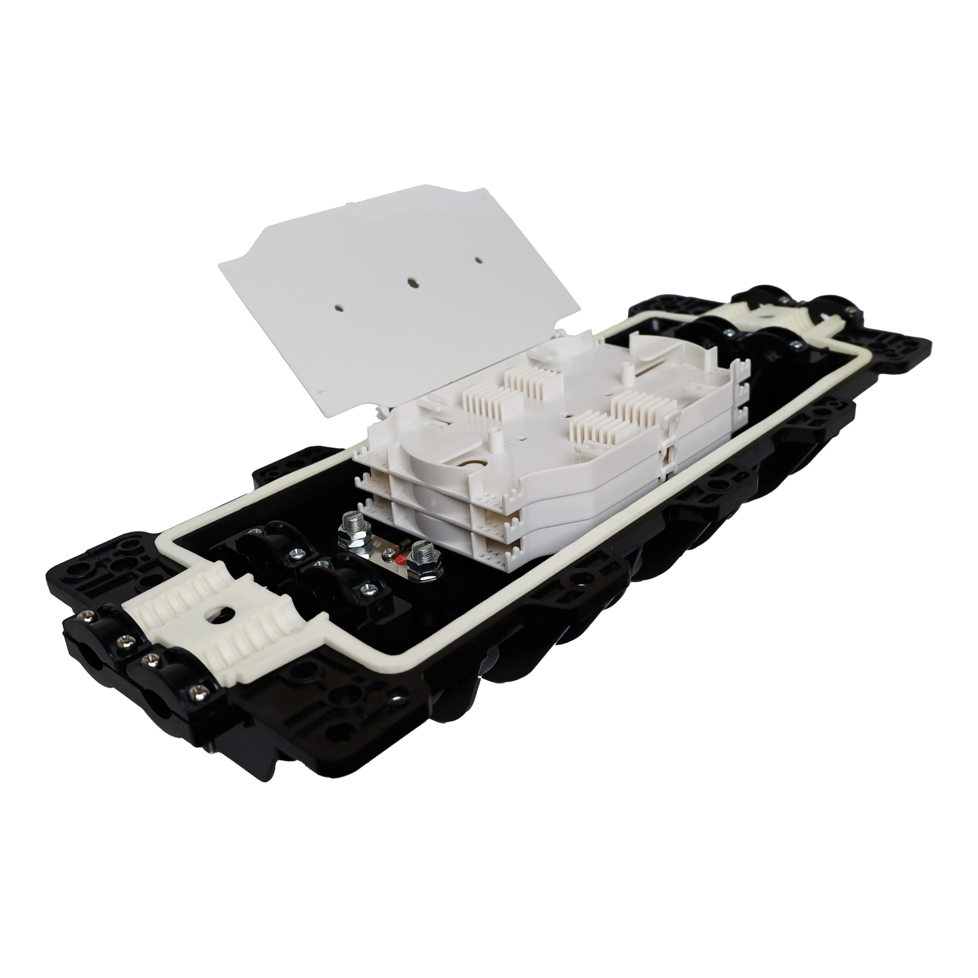 72-Fiber Horizontal Outdoor Splice Closure – 4 Ports (20mm ...