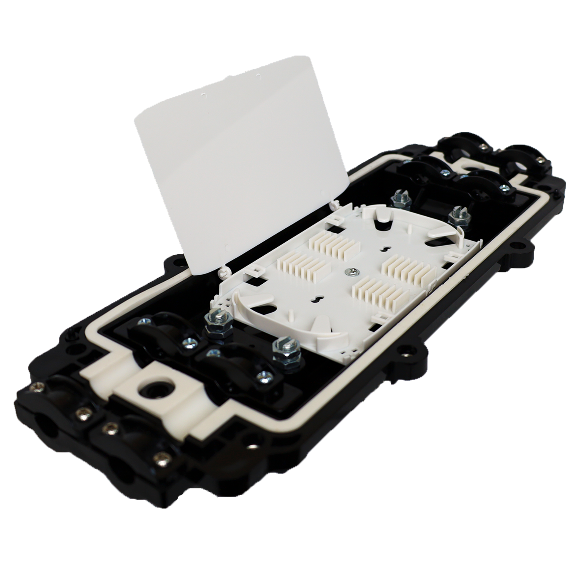 24-Fiber Horizontal Outdoor Splice Closure – 4 Ports (20mm ...